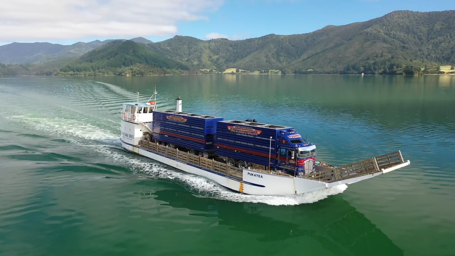 Truck driver takes to the water to reach farms episode of Country Life ...